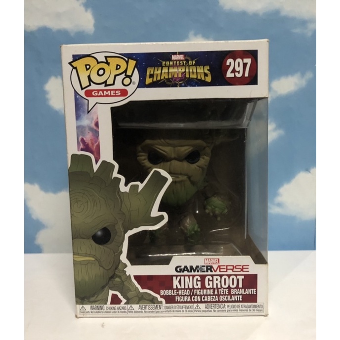 Funko Pop King Groot #297 - Marvel Game Verse | Shopee Brasil