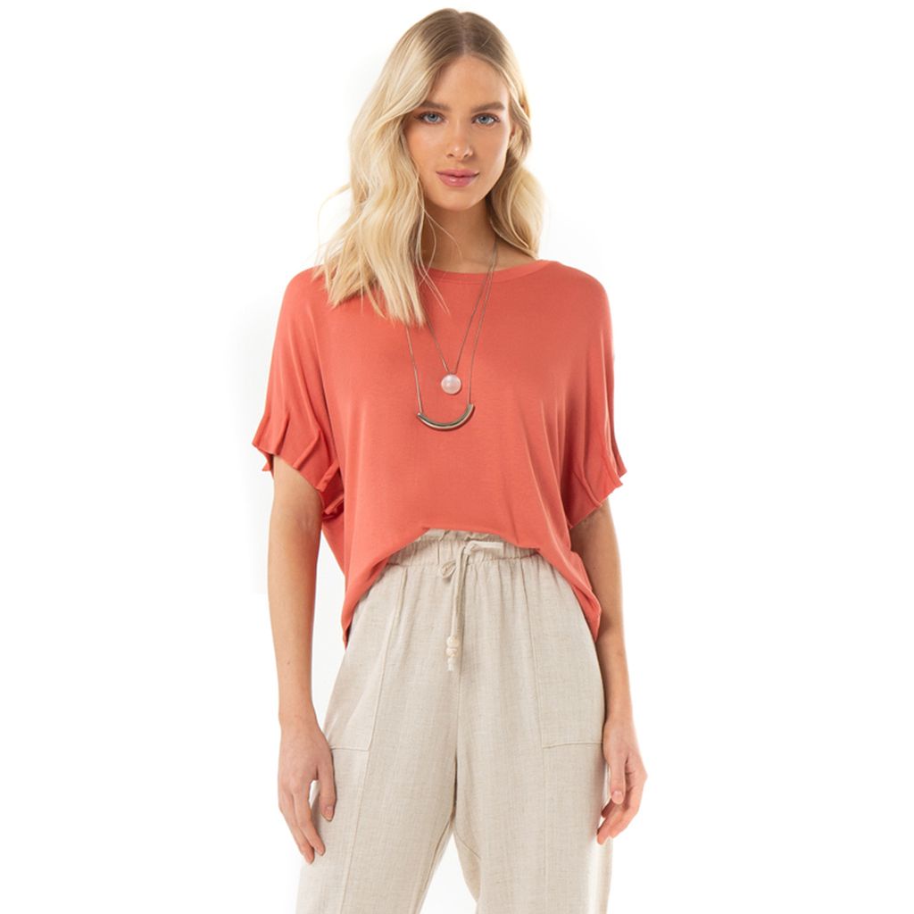 Blusa Feminina Manga Ampla Endless Laranja | Shopee Brasil