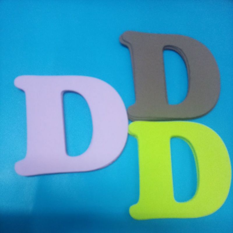 Pacote 05 Letra D em EVA Cooper Black 13 Centímetros | Shopee Brasil
