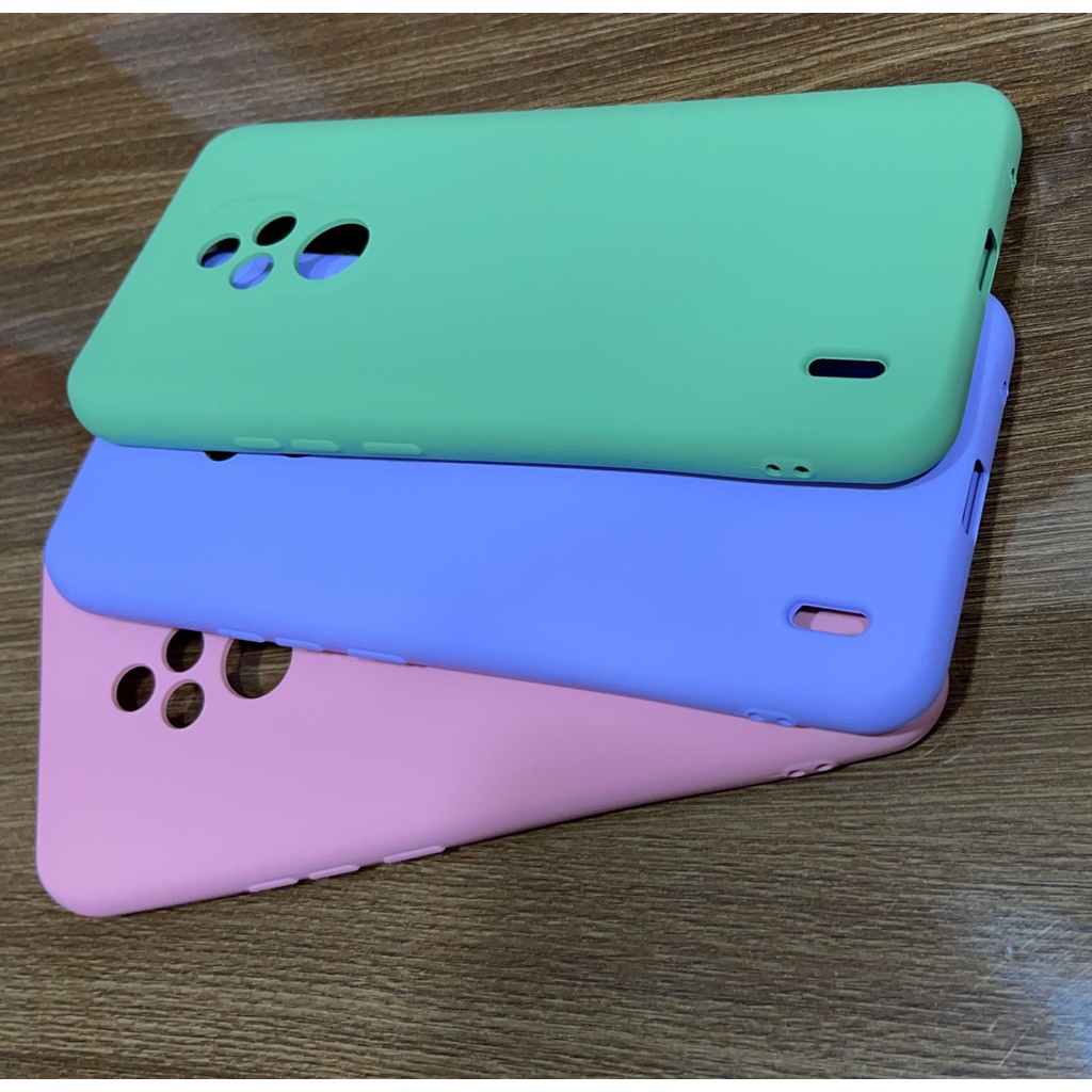 Capa Capinha Case para Motorola Moto E7/E7 Plus De Silicone Aveludada Colorido Protetor de ...