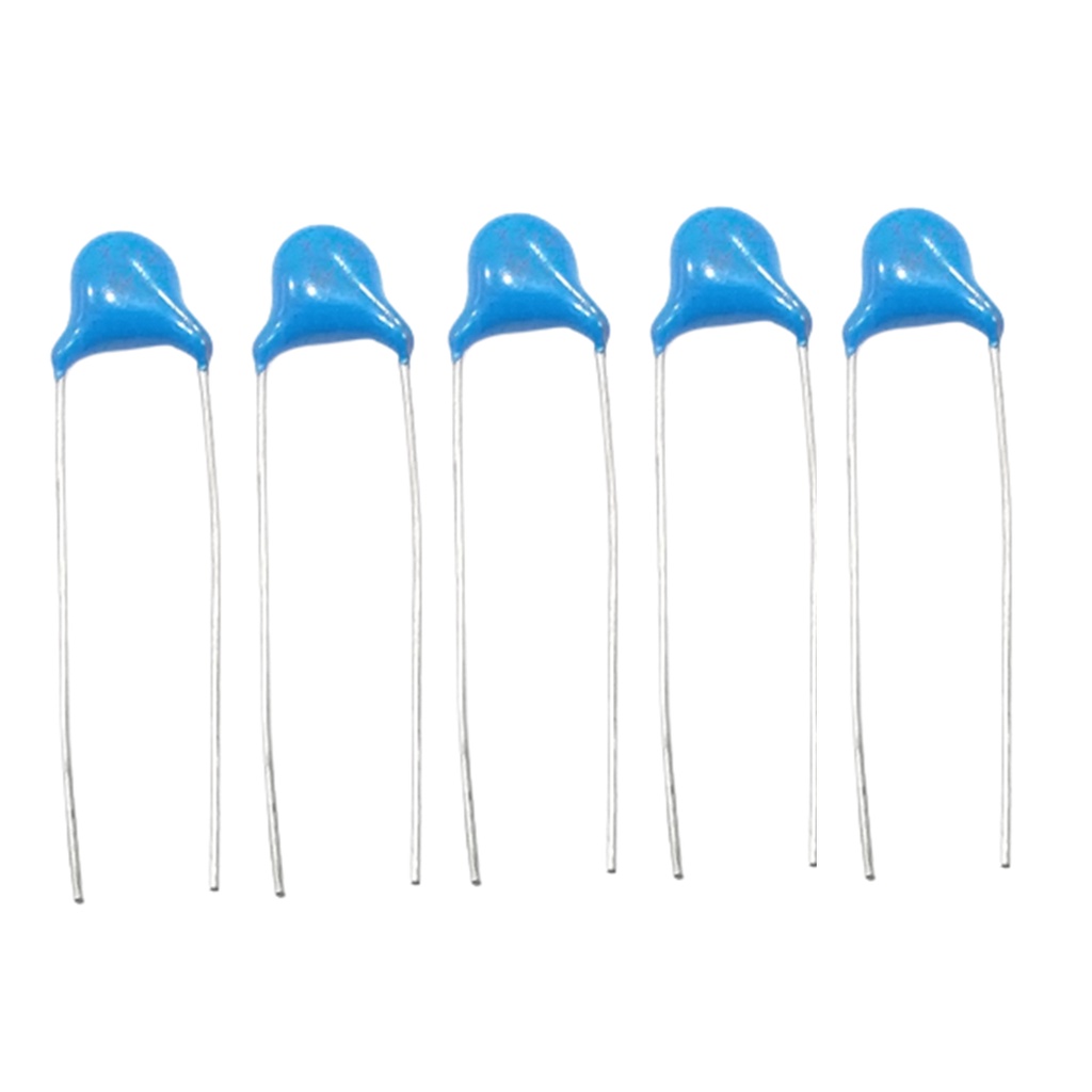 Kit Com 5 Capacitor Ceramico Disco 0,33nf 330pf 331 N33 3kv | Shopee Brasil