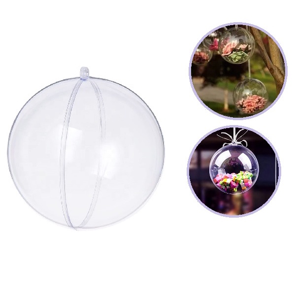 Kit Com 20 Unidades De Esfera Acrílica Esfera Transparente 07 cm Para ...