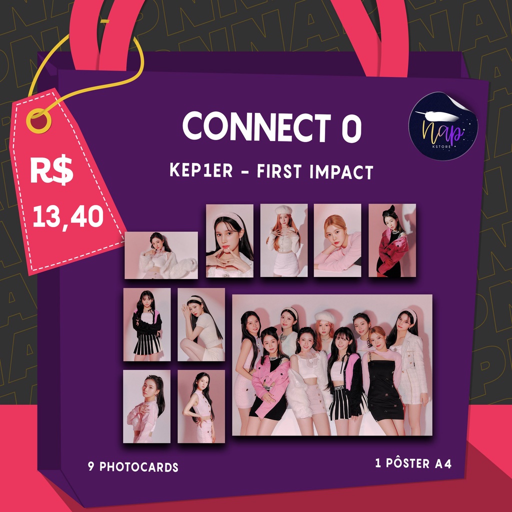 KEP1ER - First Impact | fankit fanmade | photocard poster | Shopee Brasil
