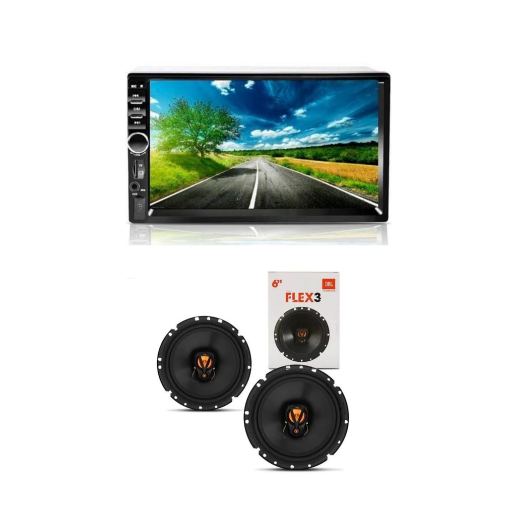 Combo Central Multimidia 2din Mp5 Fm Usb + Fl 6 Pl Jbl | Shopee Brasil