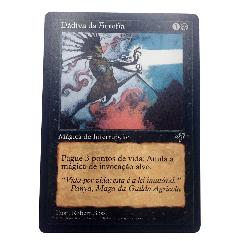 Magic The Gathering MTG Dádiva da Atrofia / Withering Boon Miragem ...