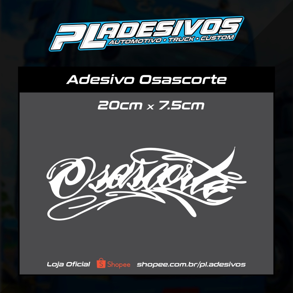 Adesivo Osascorte 20x7.5cm Motos Grau Manobras | Shopee Brasil