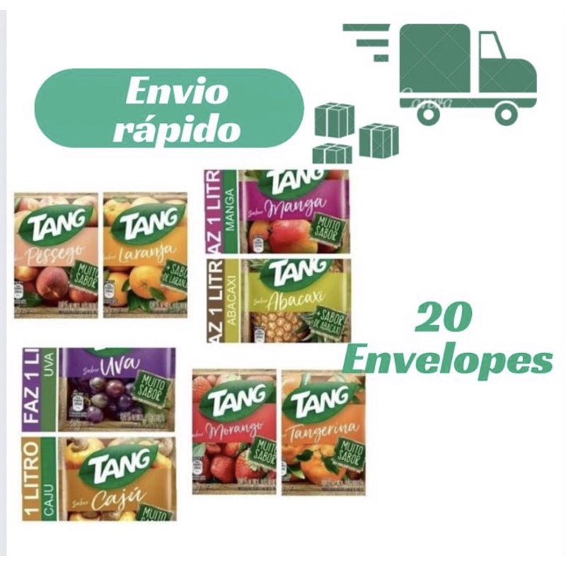 20 Envelopes Tang 25g - Sabores - Refresco / Suco | Shopee Brasil