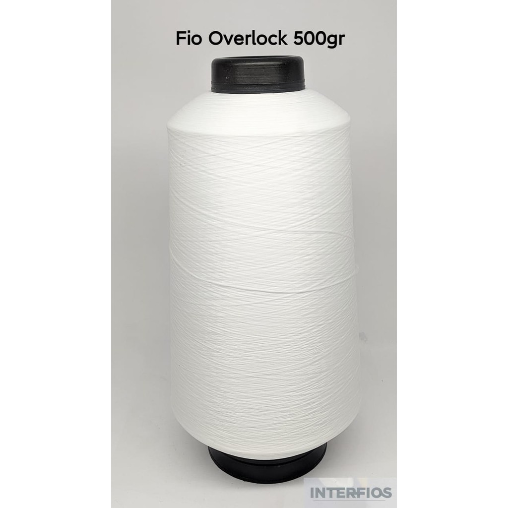 Fio linha para costura overlock 100% Poliéster texturizado cones de 500 ...