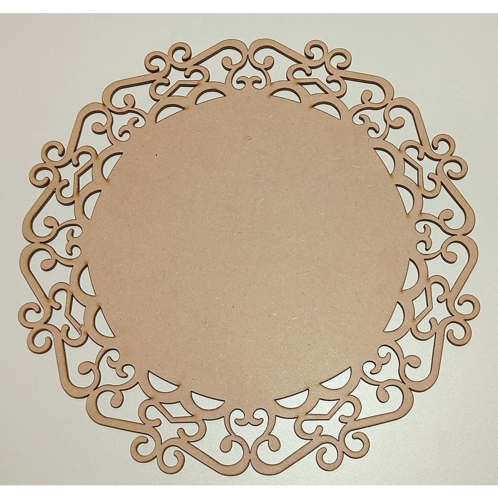 KIT 100 unid Sousplat Supla Soupla Suplat Arabesco 35cm MDF | Shopee Brasil