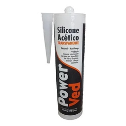Silicone Acético Vedação Construção Power Ved - Transparente | Shopee ...