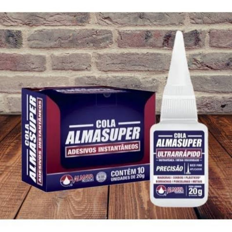 Caixa De Cola Instantânea Almasuper Ultra Rapido 20g - C/10 | Shopee Brasil