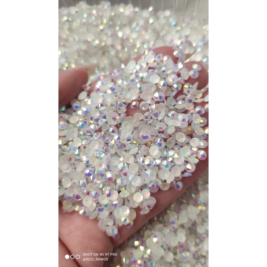 Strass Resina 4mm Pedrarias Artesanato Nail Art Atacadinho 300 Peças ...
