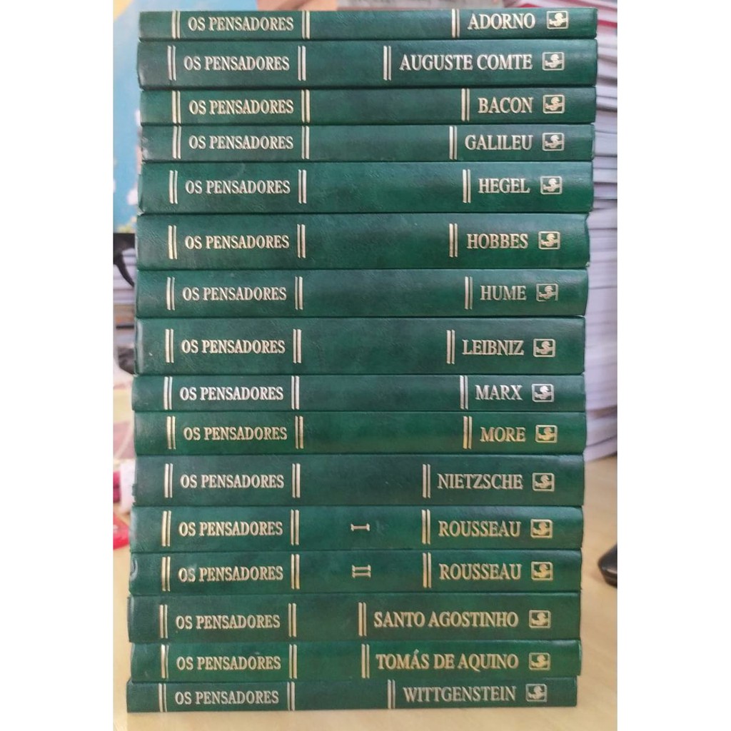 Coleção Os Pensadores Capa Verde | Shopee Brasil