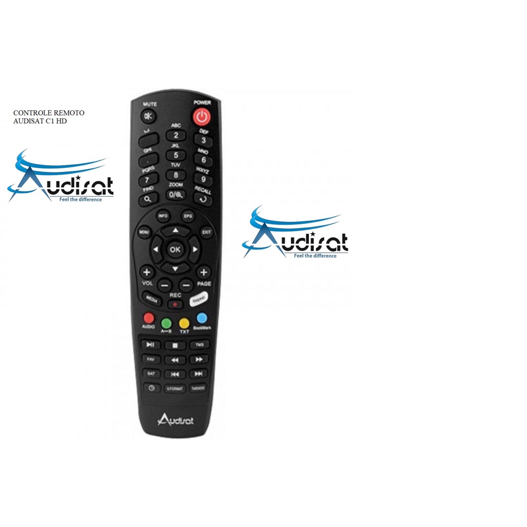 Controle remoto Audisat C1 hd Pronta entrega | Shopee Brasil