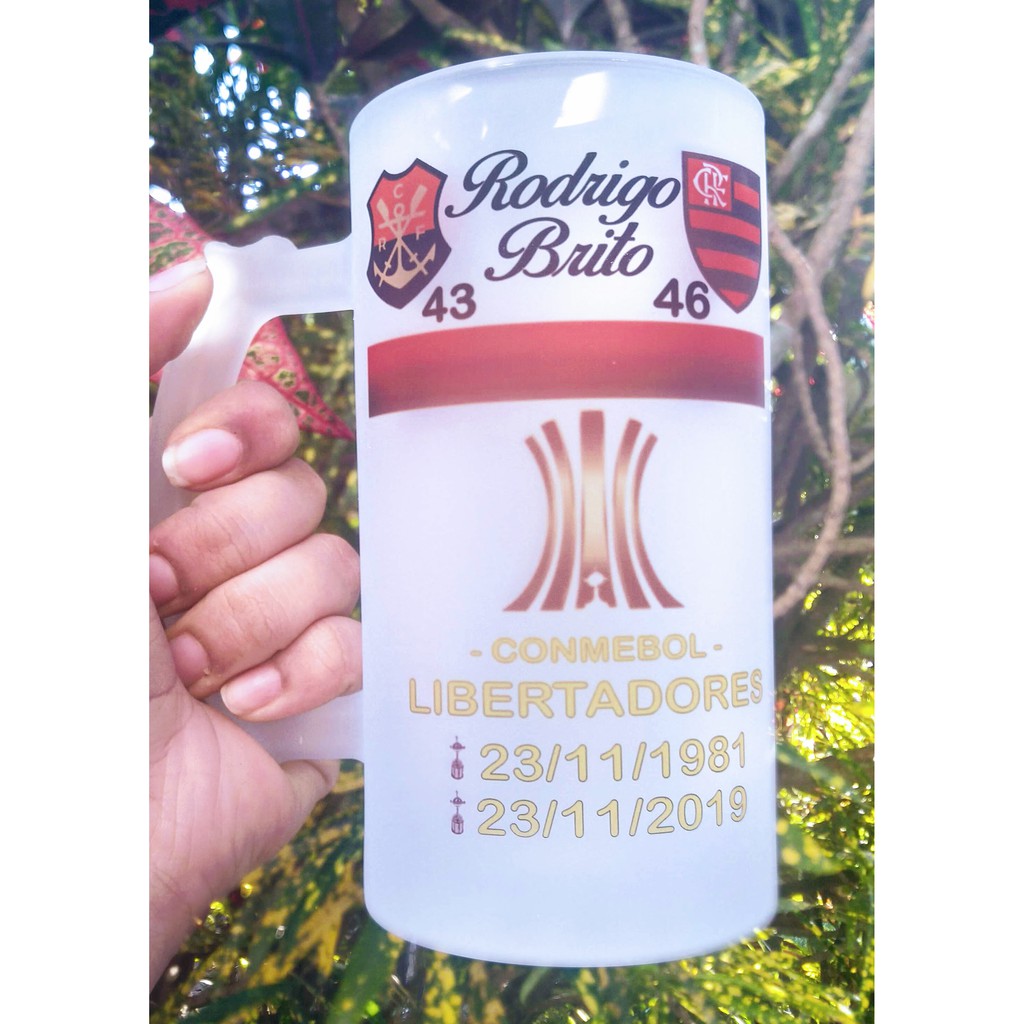 Caneca de chopp em vidro jateado 475ml | Shopee Brasil