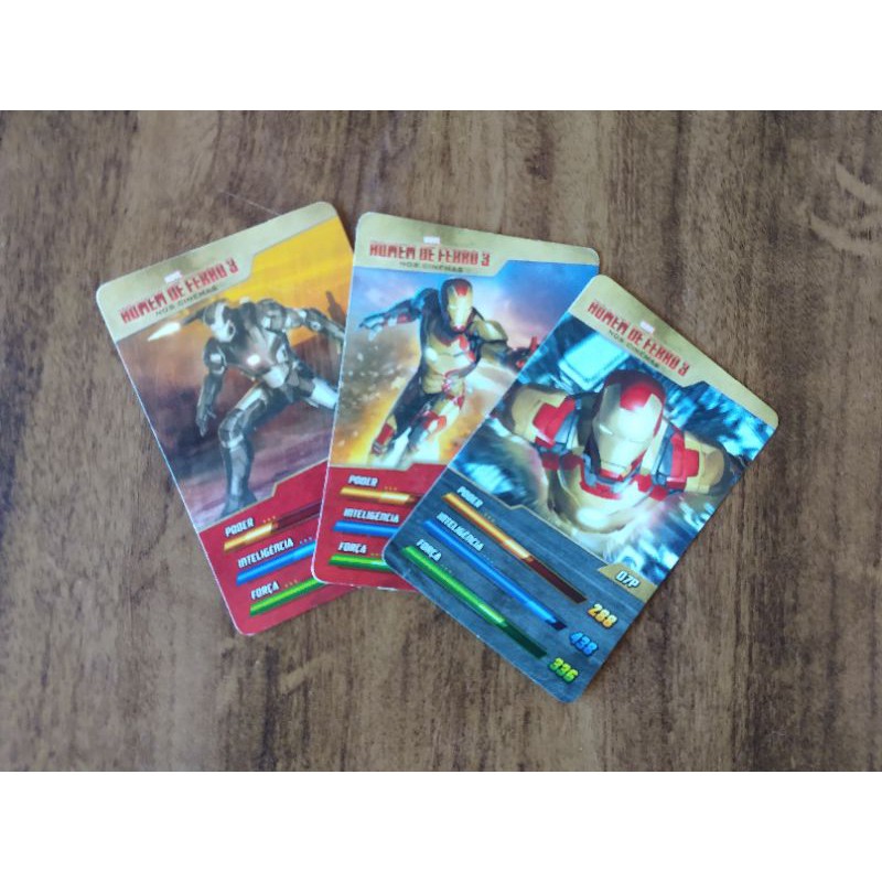 lore 1 livro d surpresa + 3 Cards/ cartas/ tazos Cheetos Homem de Ferro ...