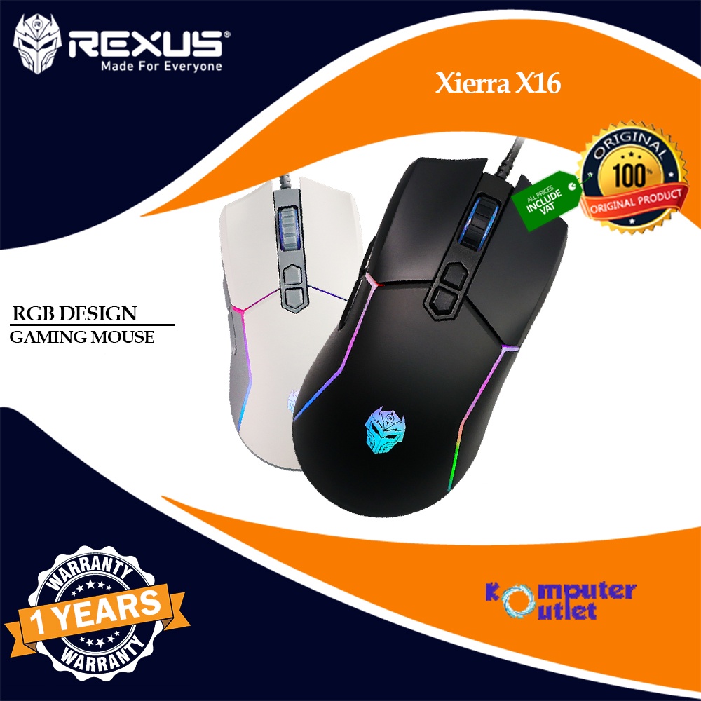 Mouse Gaming Rexus Xierra X16 | Shopee Brasil