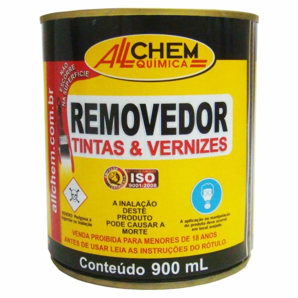 Removedor De Tinta Verniz Textura Pastoso Allchem 900g | Shopee Brasil