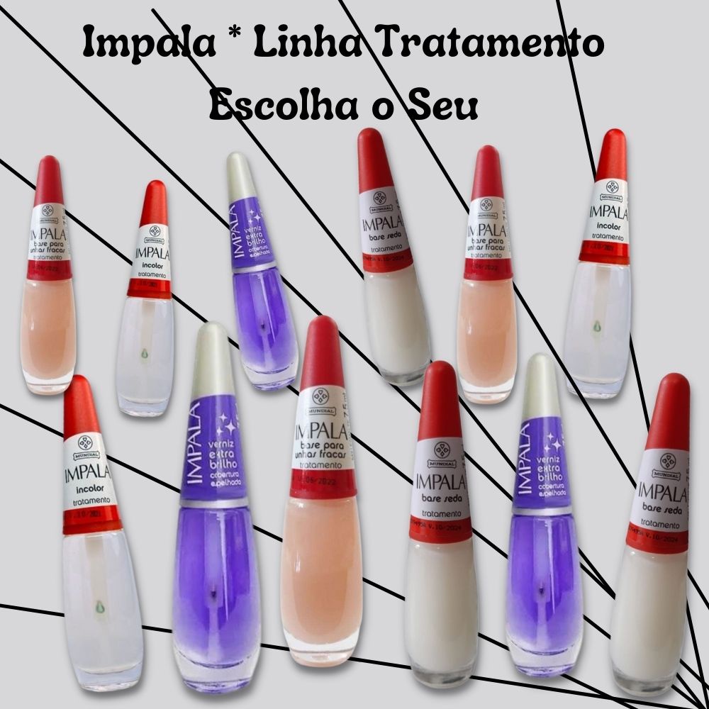 Esmalte Impala Linha de Tratamento Escolha o Seu | Shopee Brasil