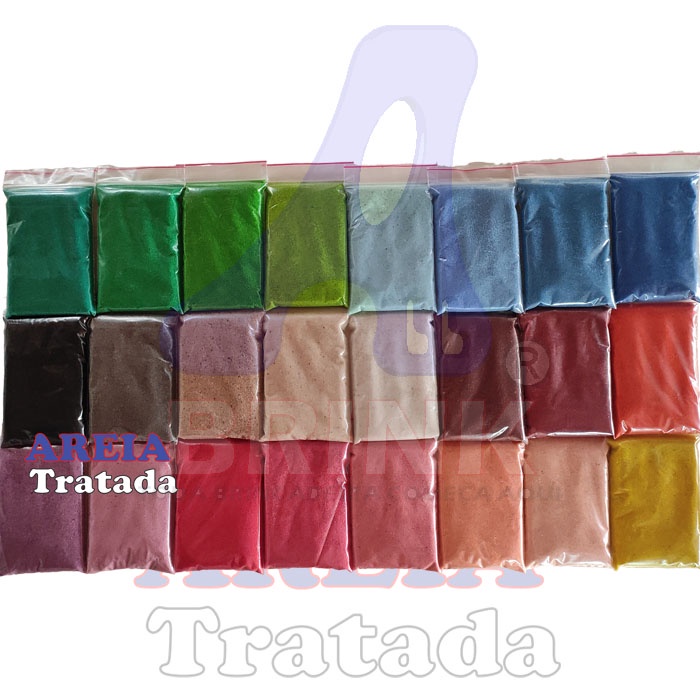Areia Tratada Colorida 5 pacotes 100g | Shopee Brasil
