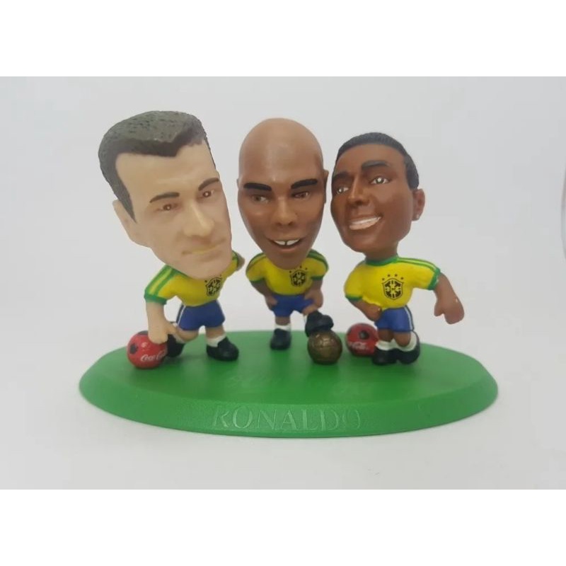 Trio Mini Craques Coca Cola Seleção Copa Romário Ronaldo Futebol ...