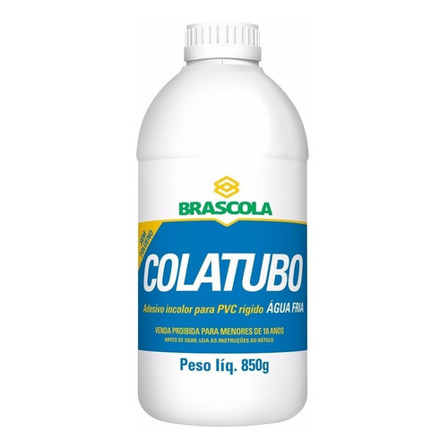 Adesivo Cola Tubo Pvc Soldavel Esgoto 850gr Brascola | Shopee Brasil