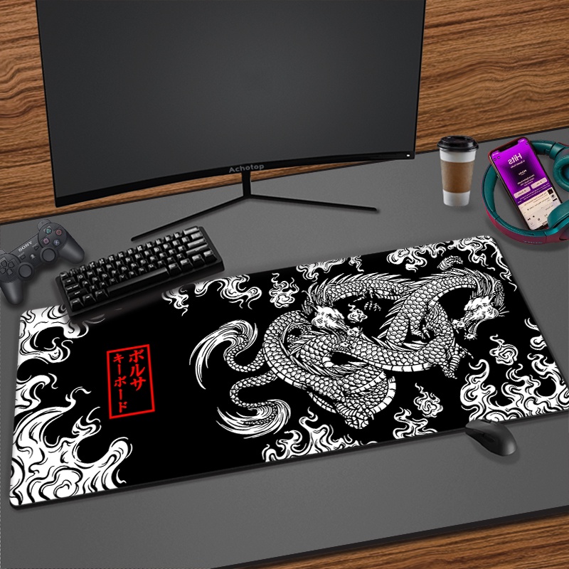 Mouse Gamer Grande Pad Chinês Dragão Acessórios Para Jogos HD Impressão ...