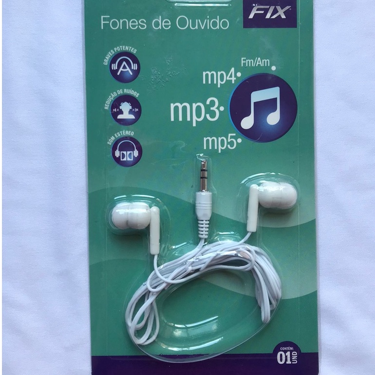 Fone de Ouvido Fix | Shopee Brasil