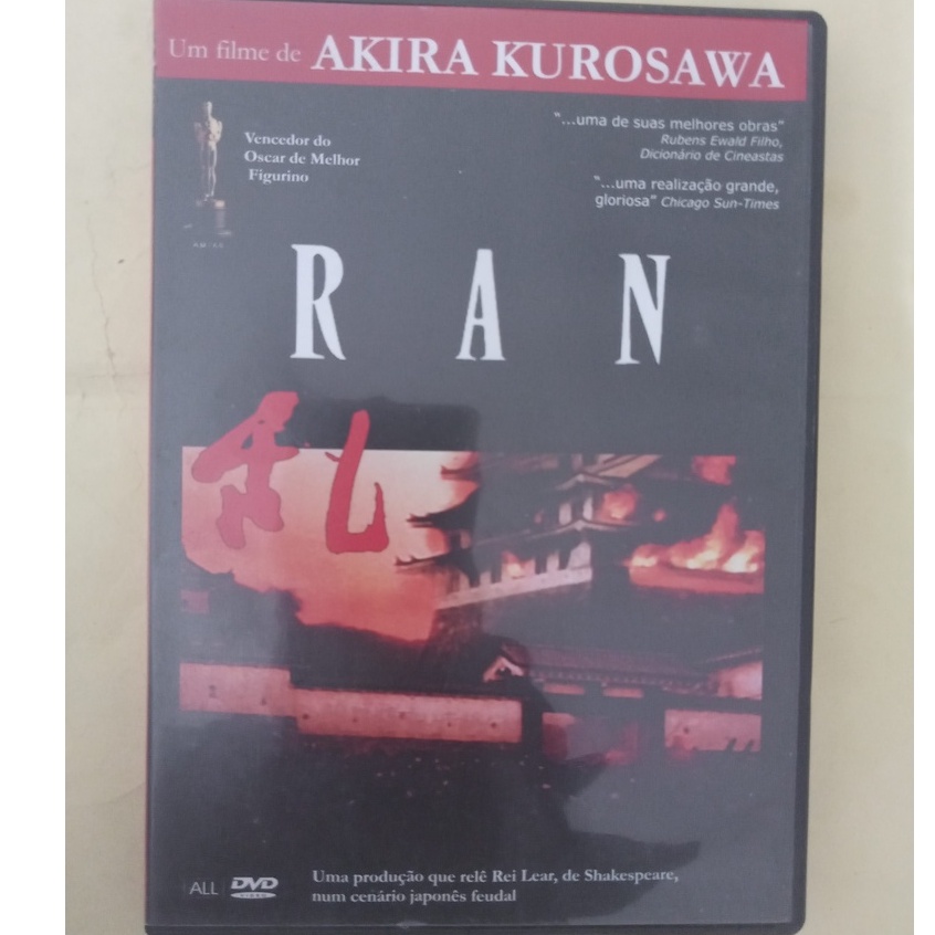 Ran - DVD - Akira Kurosawa - legendado | Shopee Brasil