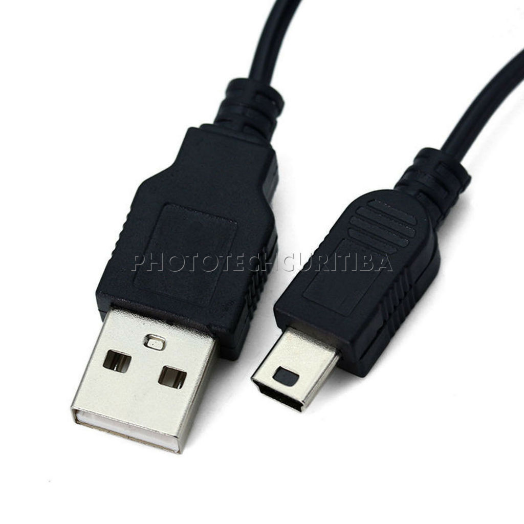 Cabo Usb Mini 5 Pinos Mini Usb | Shopee Brasil