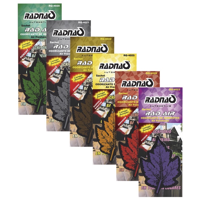 Rad air Aromatizante em folha Automotivo Perfume | Shopee Brasil