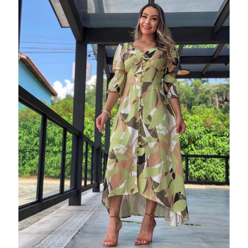 VESTIDO LONGO BEATRIZ | Shopee Brasil