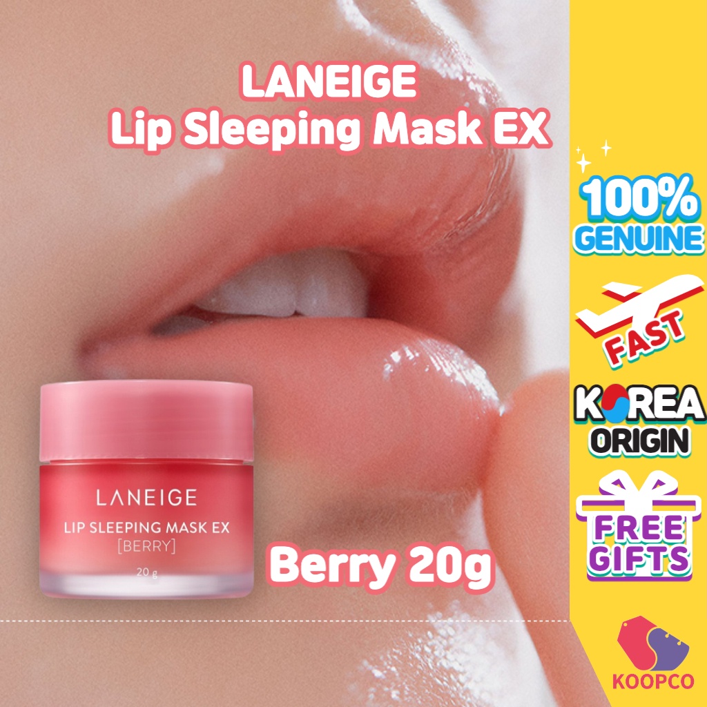 LANEIGE [Máscara Adormecida Para Os Lábios EX/Baga/20g/15g (3g * 5pcs) | Shopee Brasil