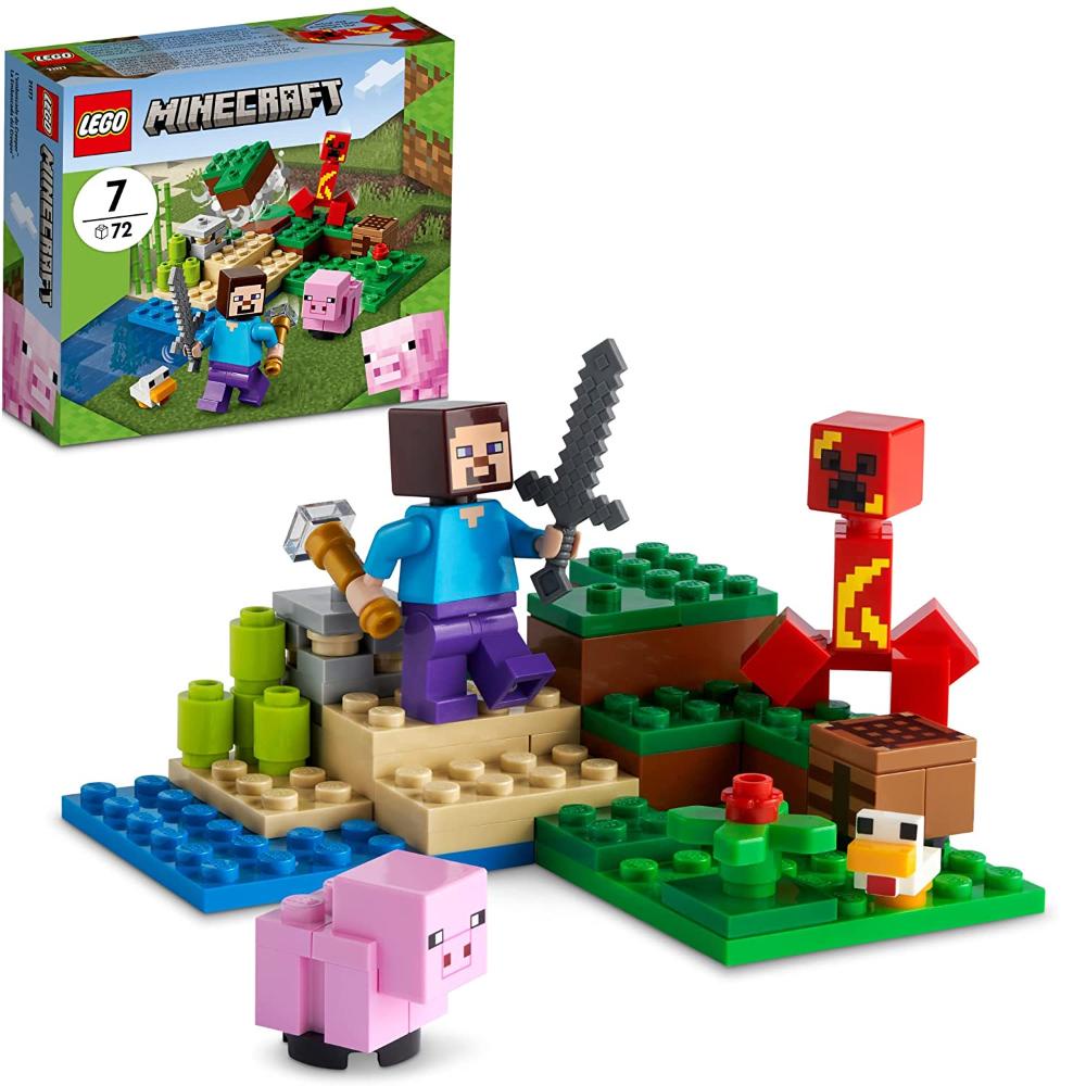 A Emboscada do Creeper Lego Minecraft | Shopee Brasil