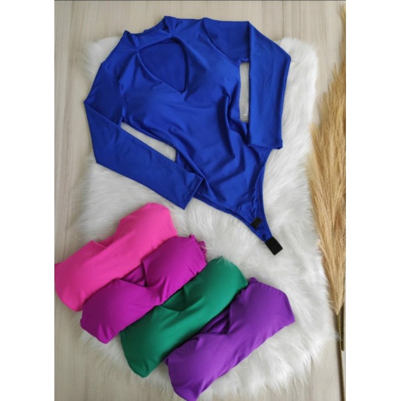 body bory bori feminino manga longa decote gola outono inverno | Shopee ...
