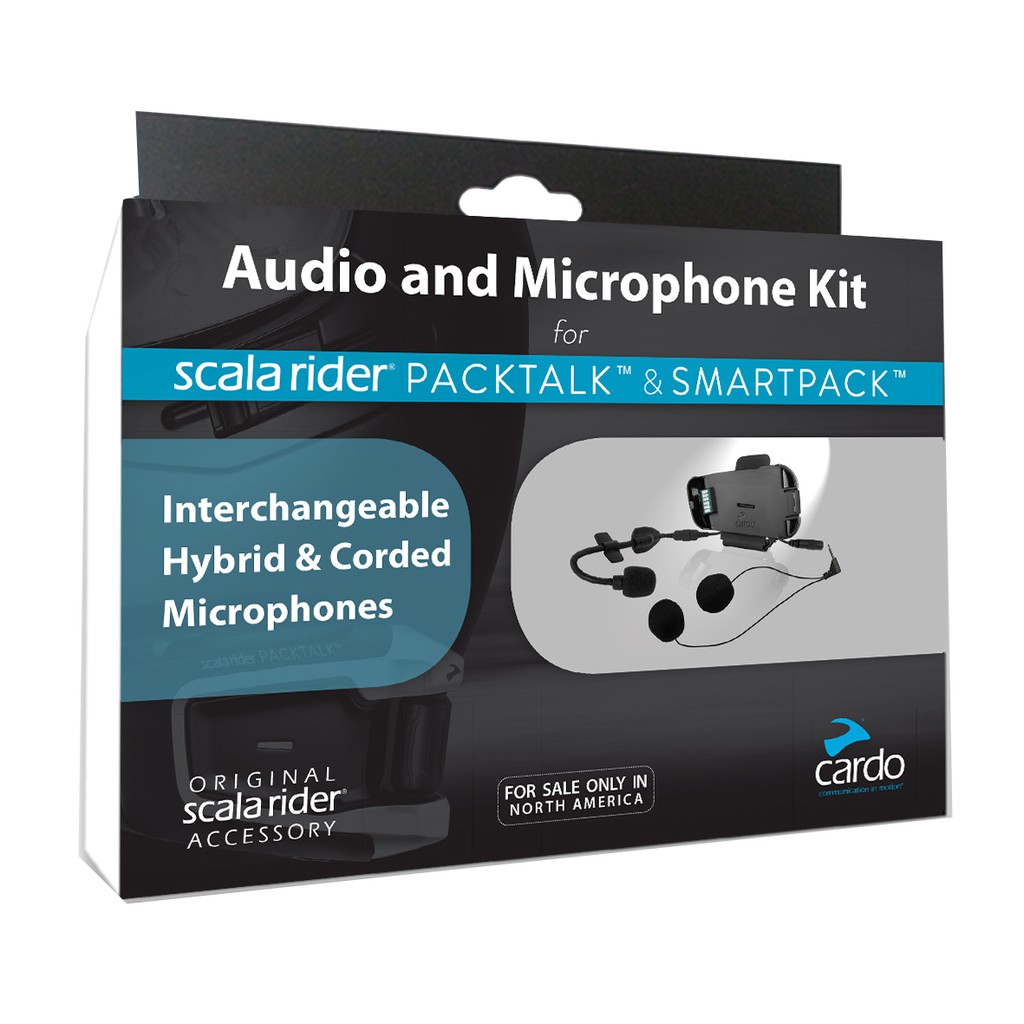 Cardo Scala Rider Packtalk Smartpack Audio Microfone Kit para segundo ...