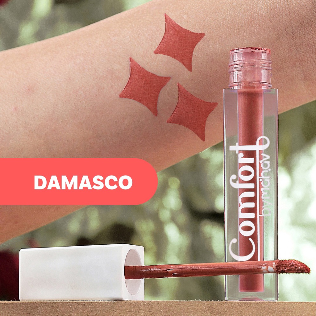 Batom Líquido Matte Comfort Damasco Mahav | Shopee Brasil