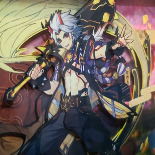 Quadro 3d / diorama Genshin Impact Arataki Itto Gacha art | Shopee Brasil