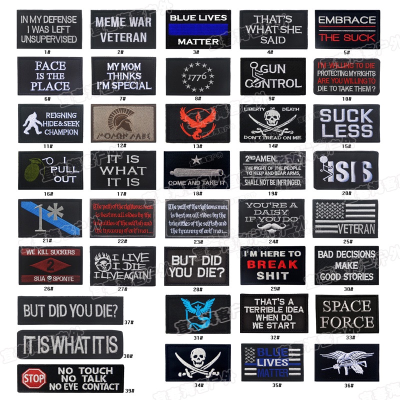 Velcro patch spot Mochila Com Letra Em Inglês Crachá De Braçadeira ...