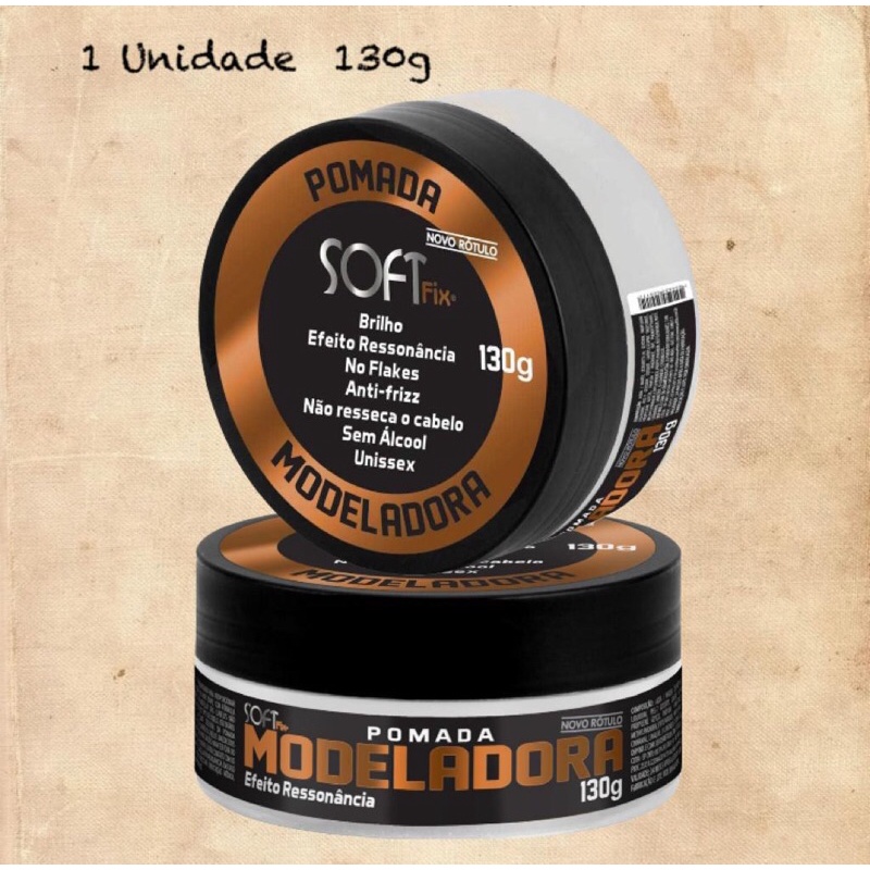 1 Pomada Modeladora Soft Fix - Efeito Ressonância 130g Softfix | Shopee ...