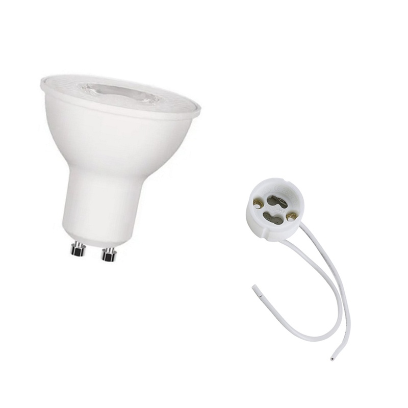 Lâmpada Led Mini Dicroica 3w Gu10 Mr16 3000k Branco Quente Bivolt + Soquete Gu10 | Shopee Brasil