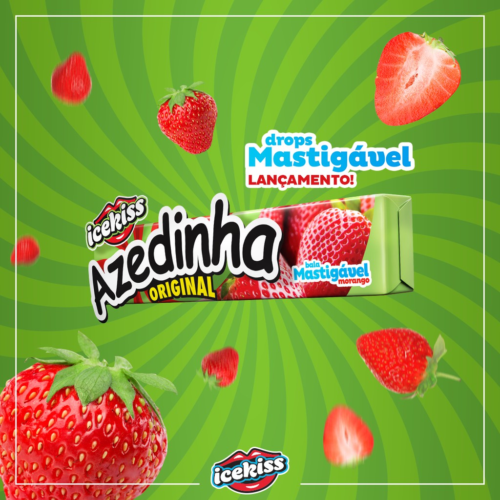 Azedinha Morango Mastigável | Shopee Brasil