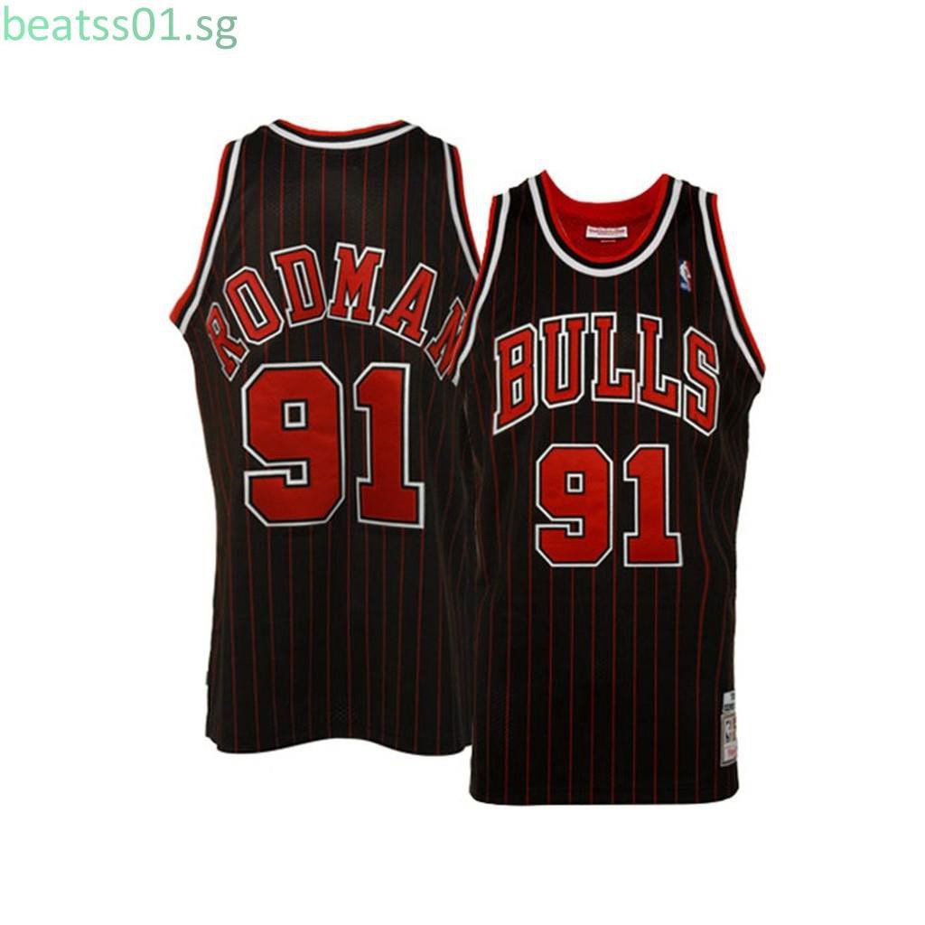 nw17 N-BA Jersey Masculino Bulls # 91 Dennis Rodman Retrocesso ...