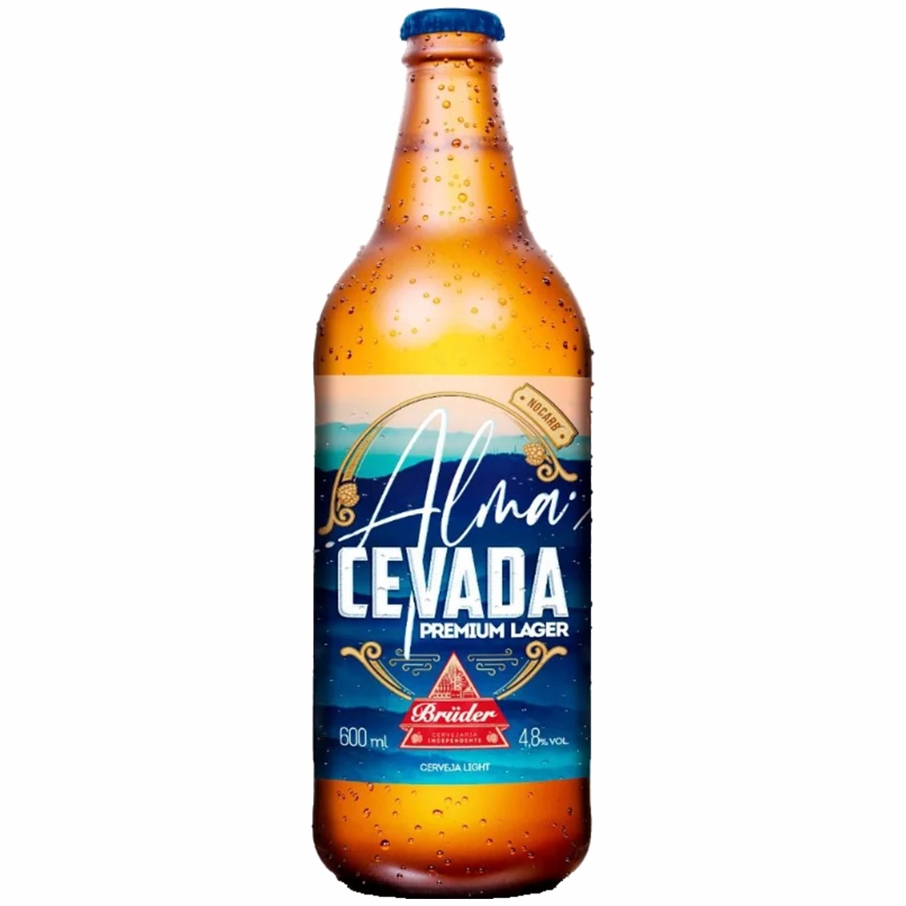 Cerveja Artesanal Brüder Alma Cevada Pilsen Premium Lager 600 ml ...