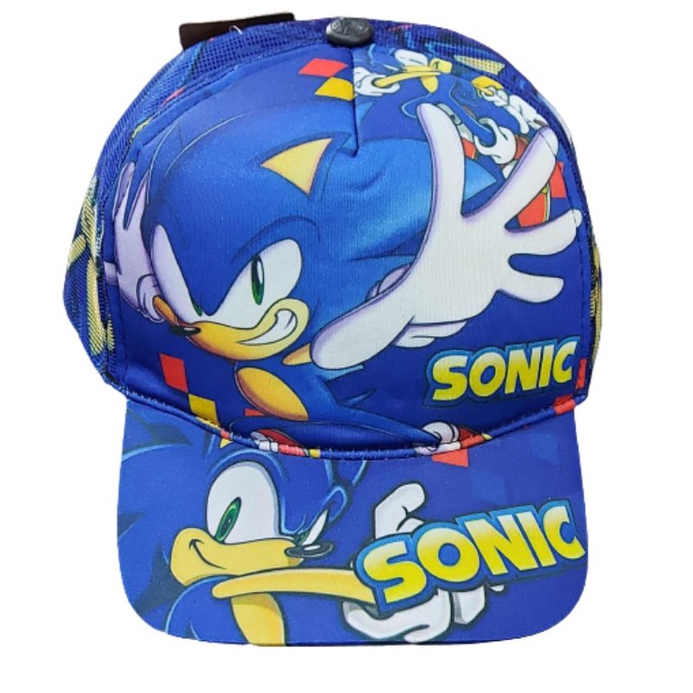 Boné infantil menino Personagem Sonic O filme 2 - 3 a 9 anos pronta ...