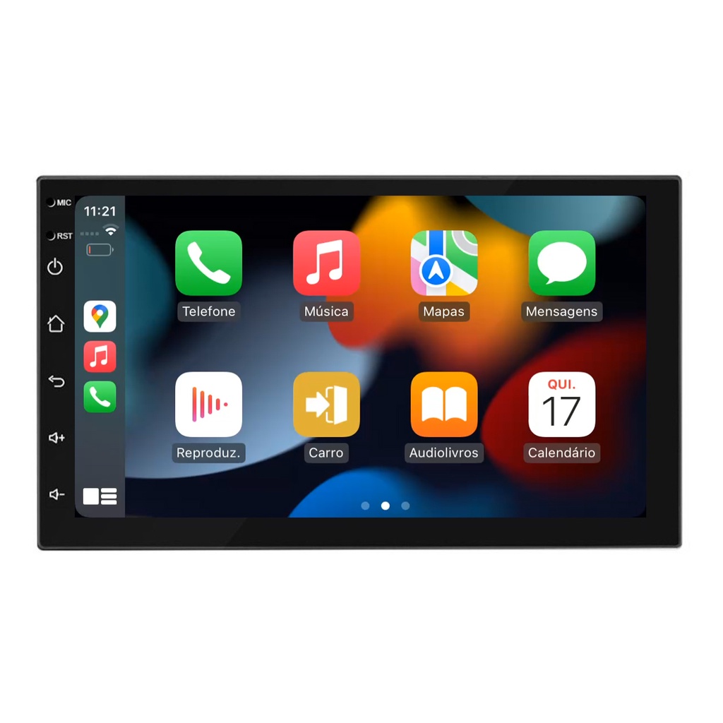 Central Multimidia Android 11 Universal 2din 2gb 7p 32gb Carplay Android Auto | Shopee Brasil