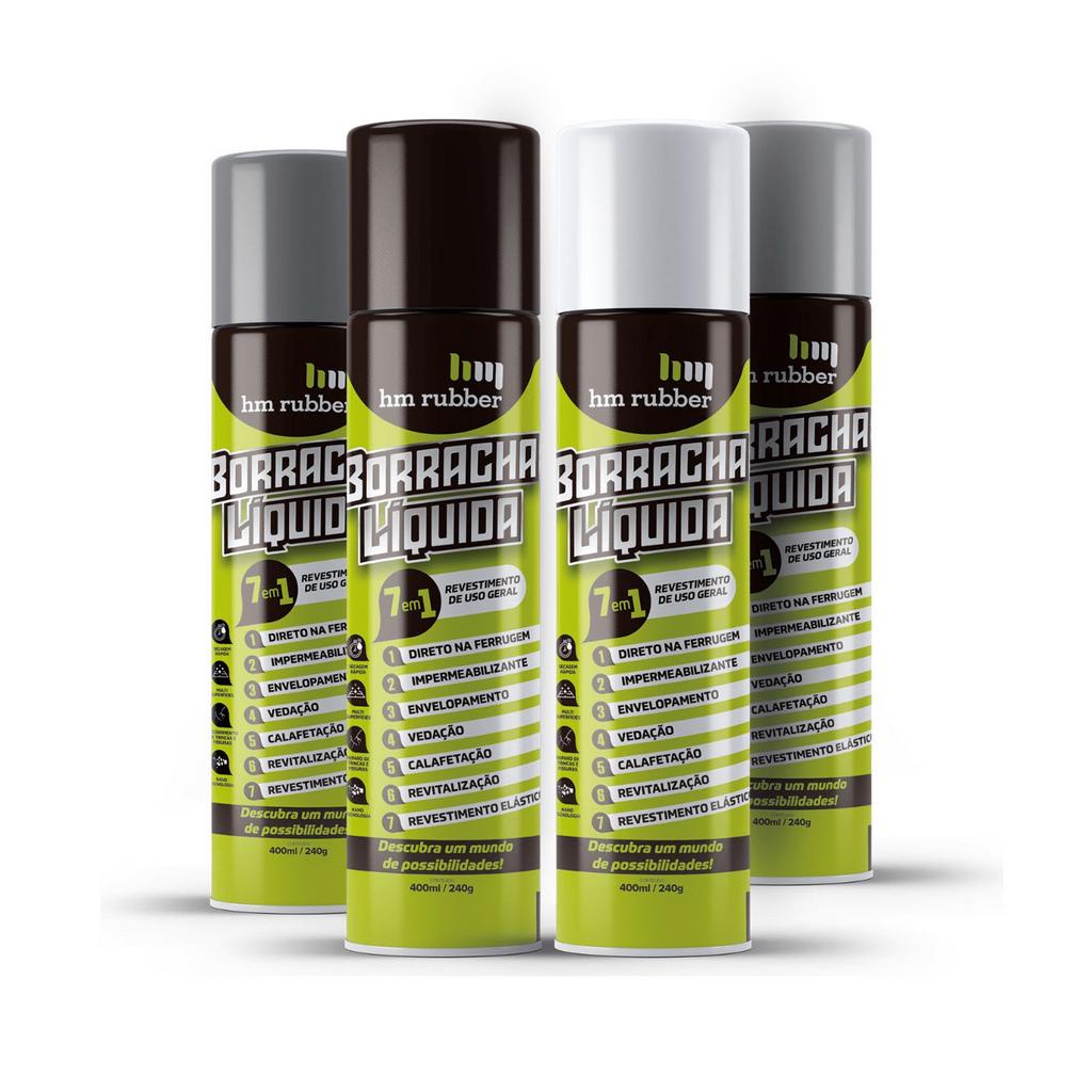 Spray Borracha Liquida Aerosol 400ml - Direto na Ferrugem 7 em 1 - HM ...