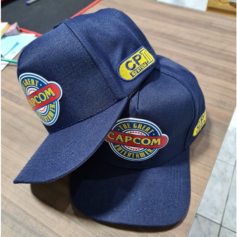 Boné Azul Capcom | Shopee Brasil