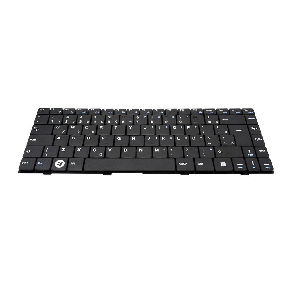 Teclado para notebook Intelbras Compal NC50L | Preto ABNT2 | Shopee Brasil
