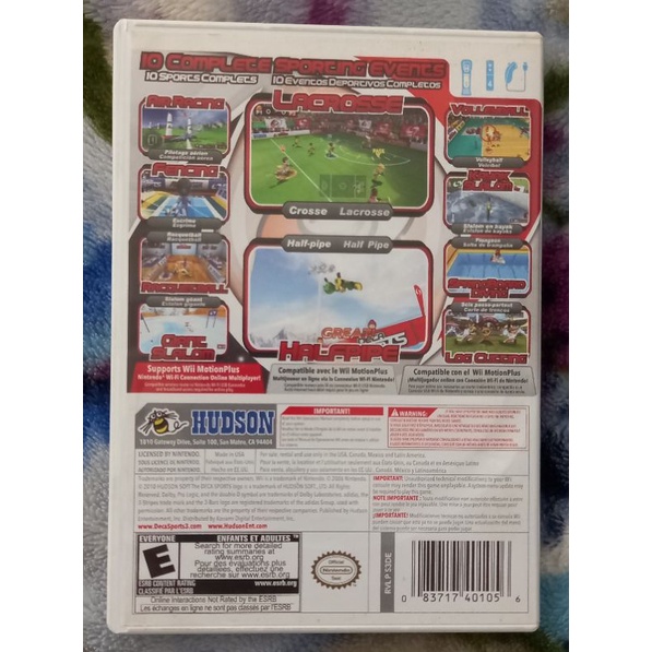 Jogo Nintendo Wii Deca Sports 3 Shopee Brasil